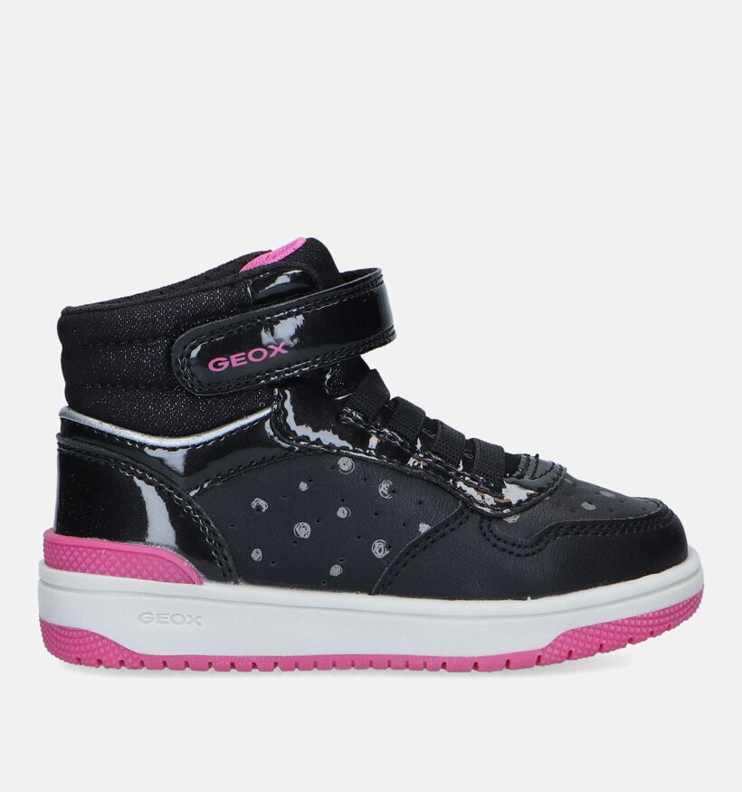 Geox Washiba Zwarte Hoge Sneakers | Meisjes Sneakers | Online op TORFS.BE