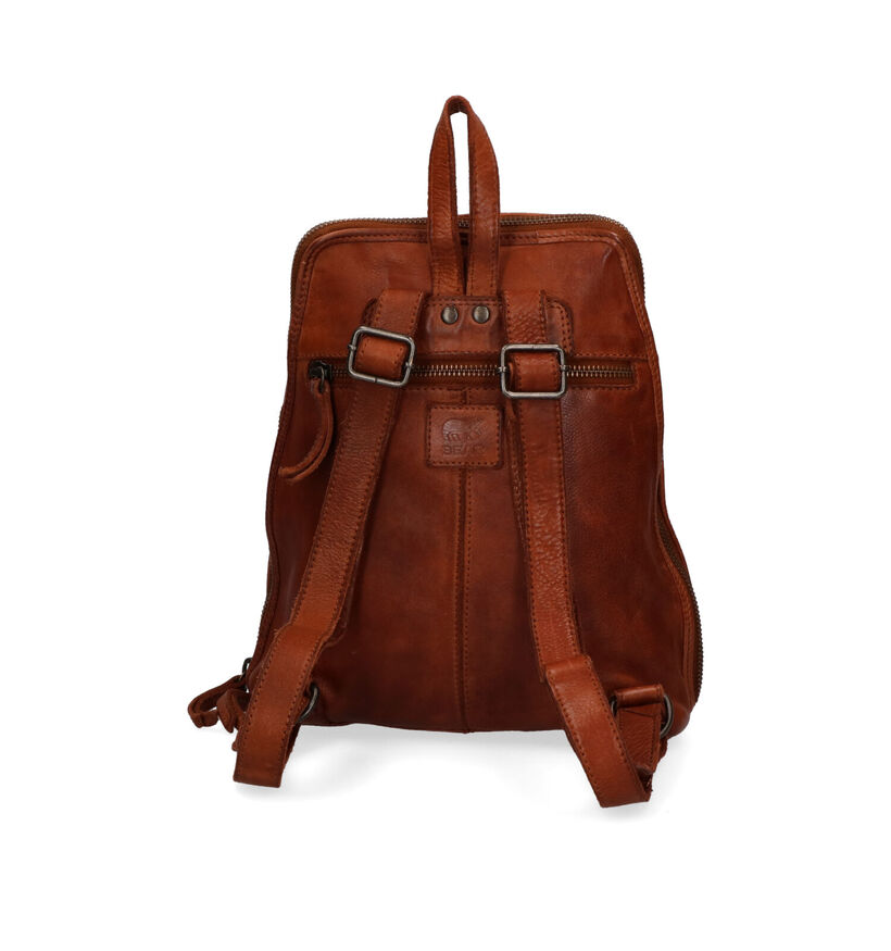 Bear Design Cognac Rugzak | Dames Rugzakken