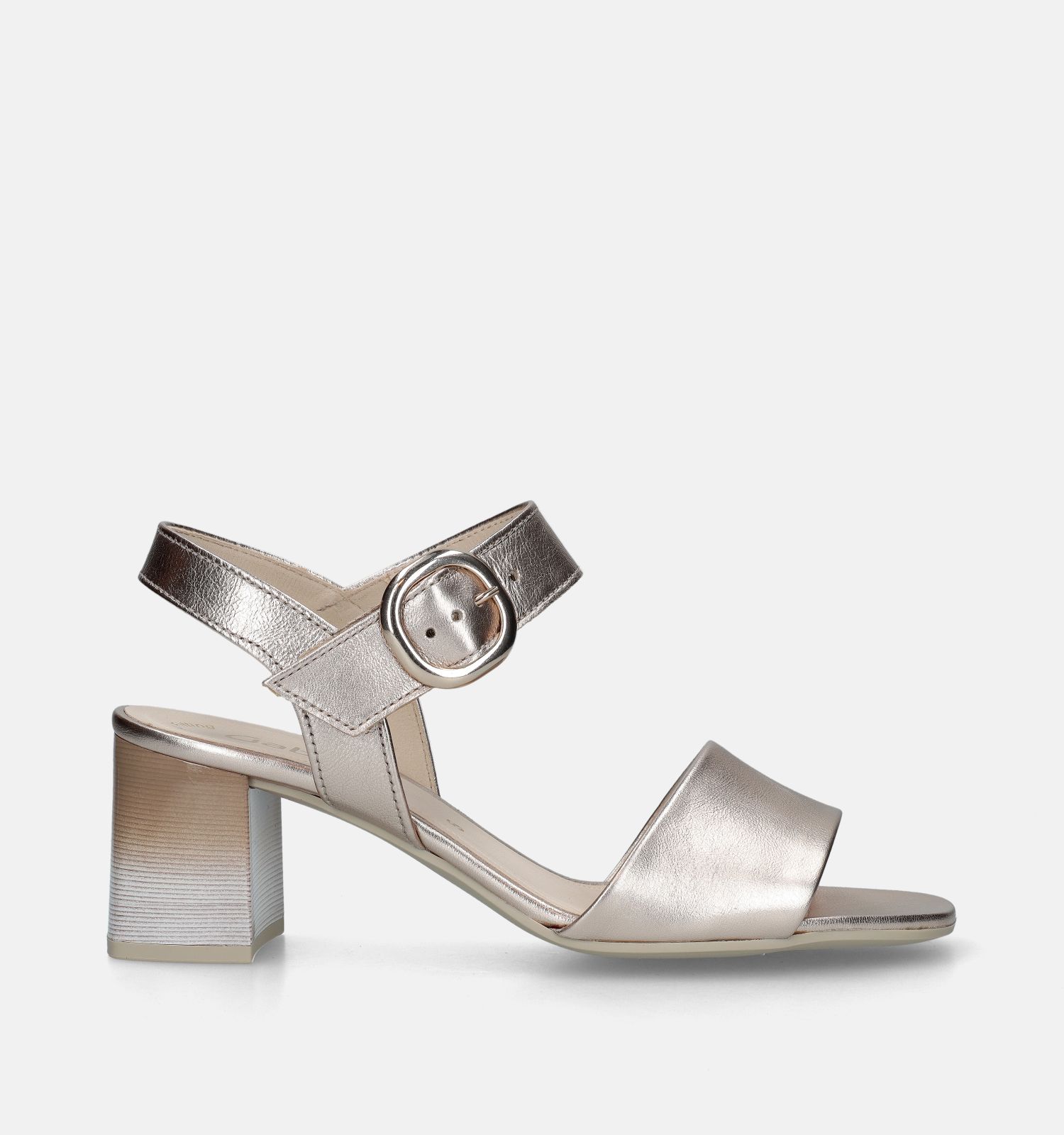 Gabor Gouden Sandalen Met Blokhak | Dames Sandalen | Online op TORFS.BE