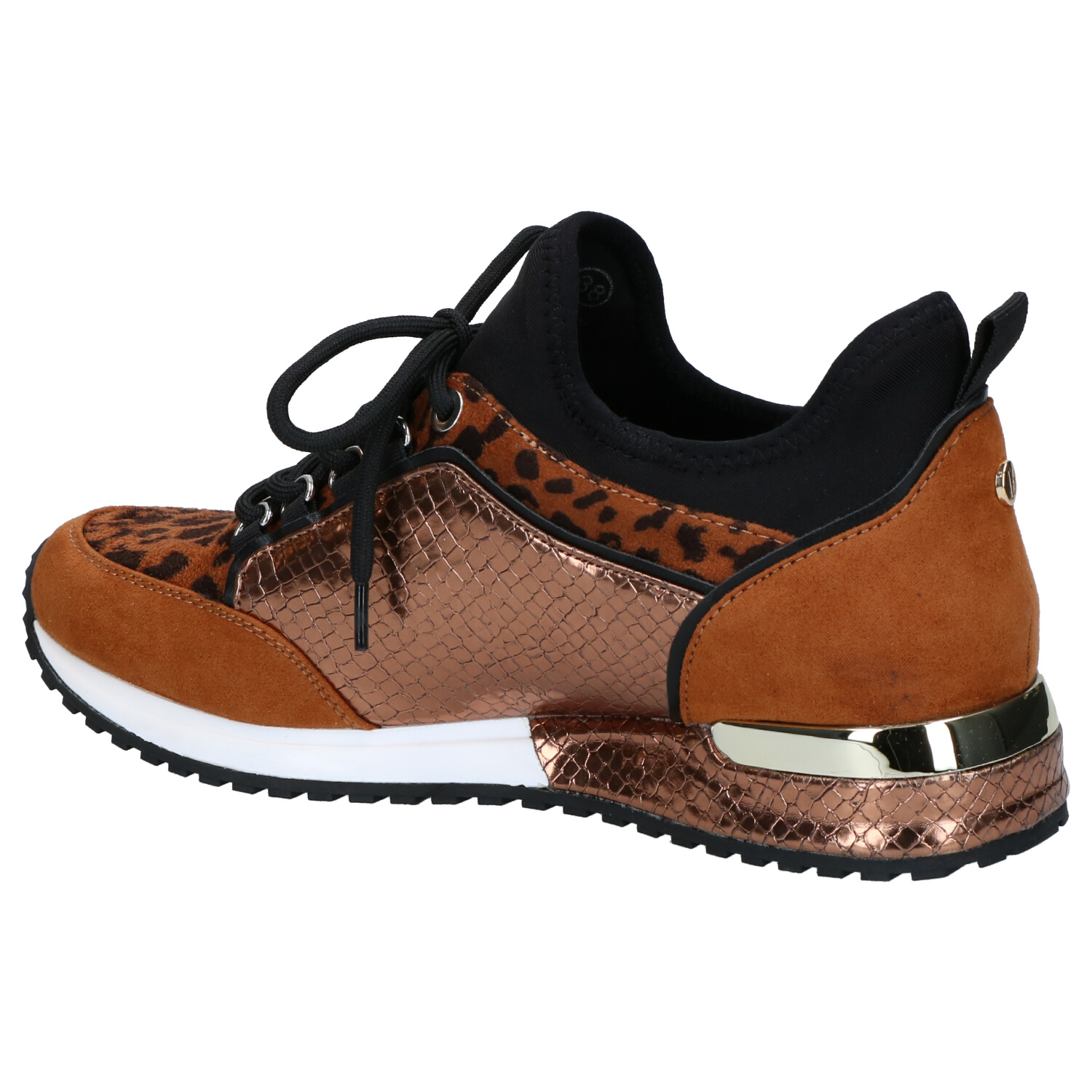 La Strada Cognac Slip-on Sneakers | Dames Sneakers