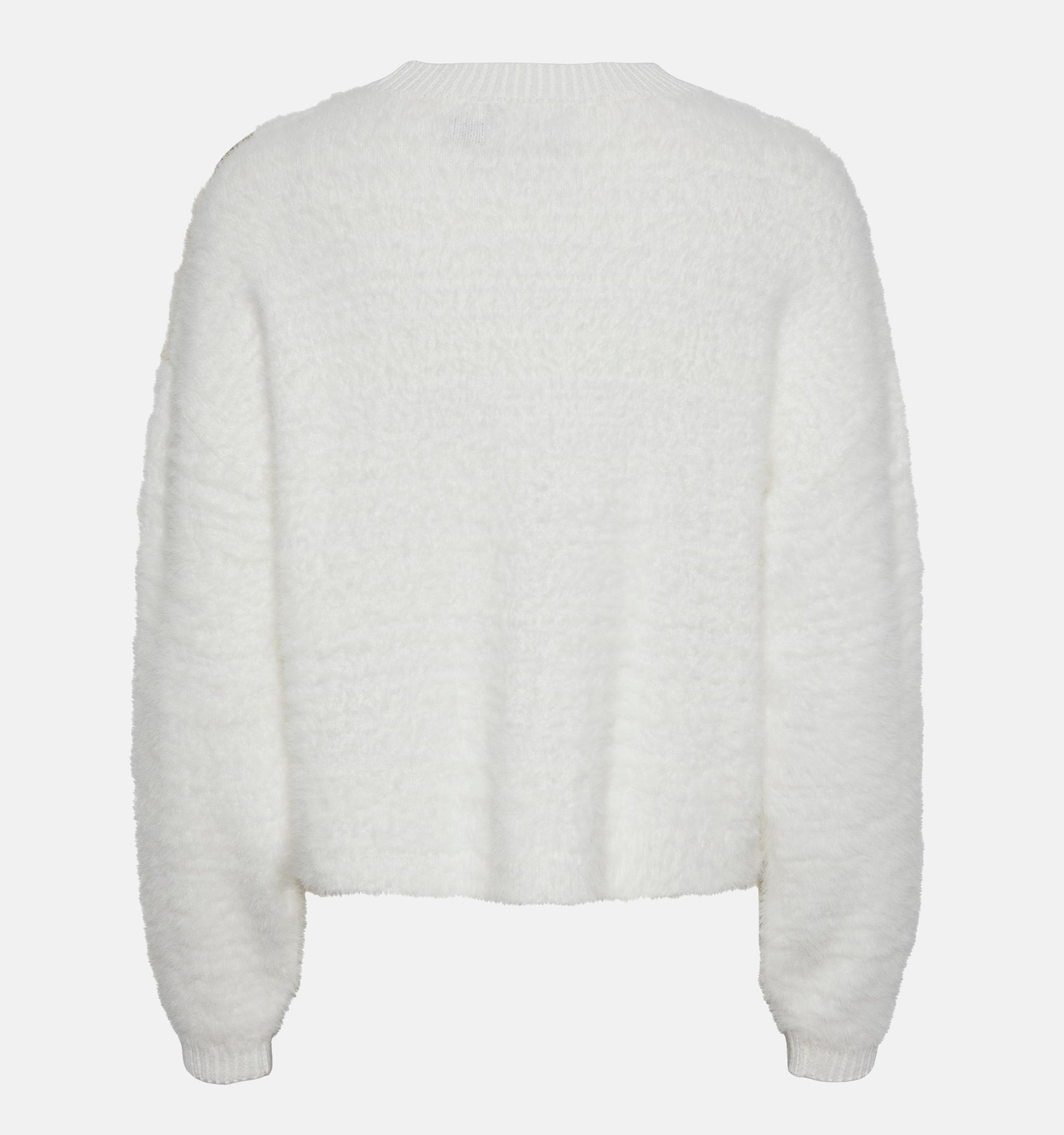 Pieces Milo Witte Gebreide trui | Dames Truien