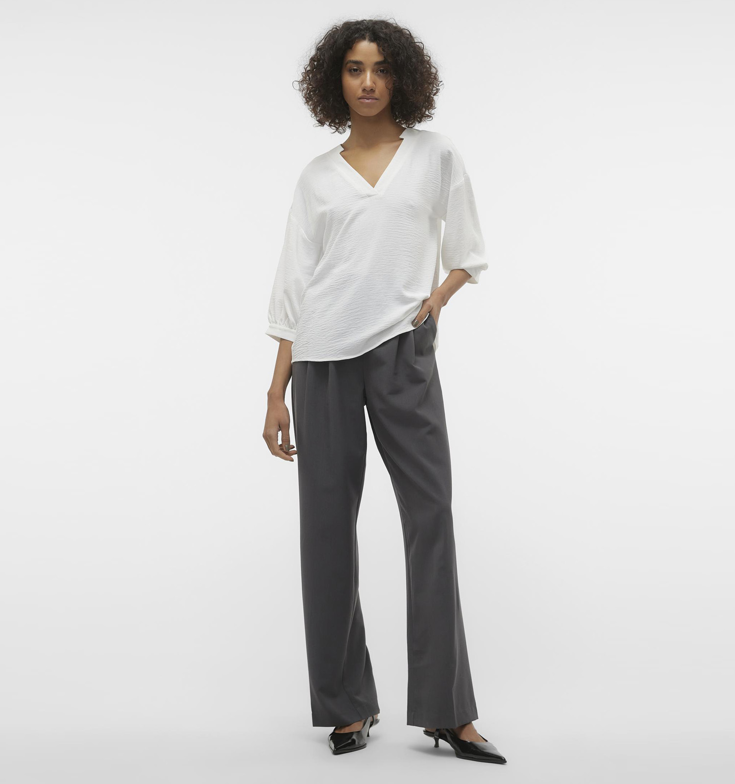 Vero Moda Gaiga Witte Blouse | Dames Blouses | Online op TORFS.BE