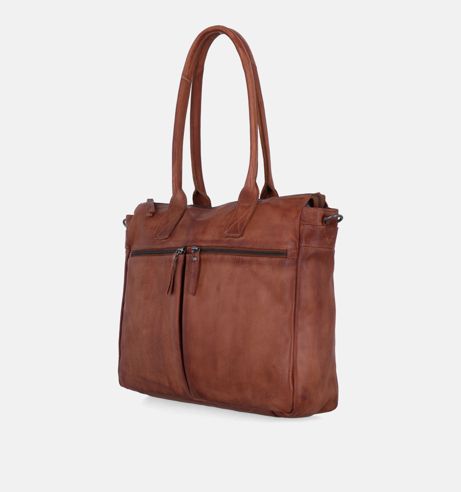 Bear Design Cognac Laptoptas | Dames,Heren Laptoptassen