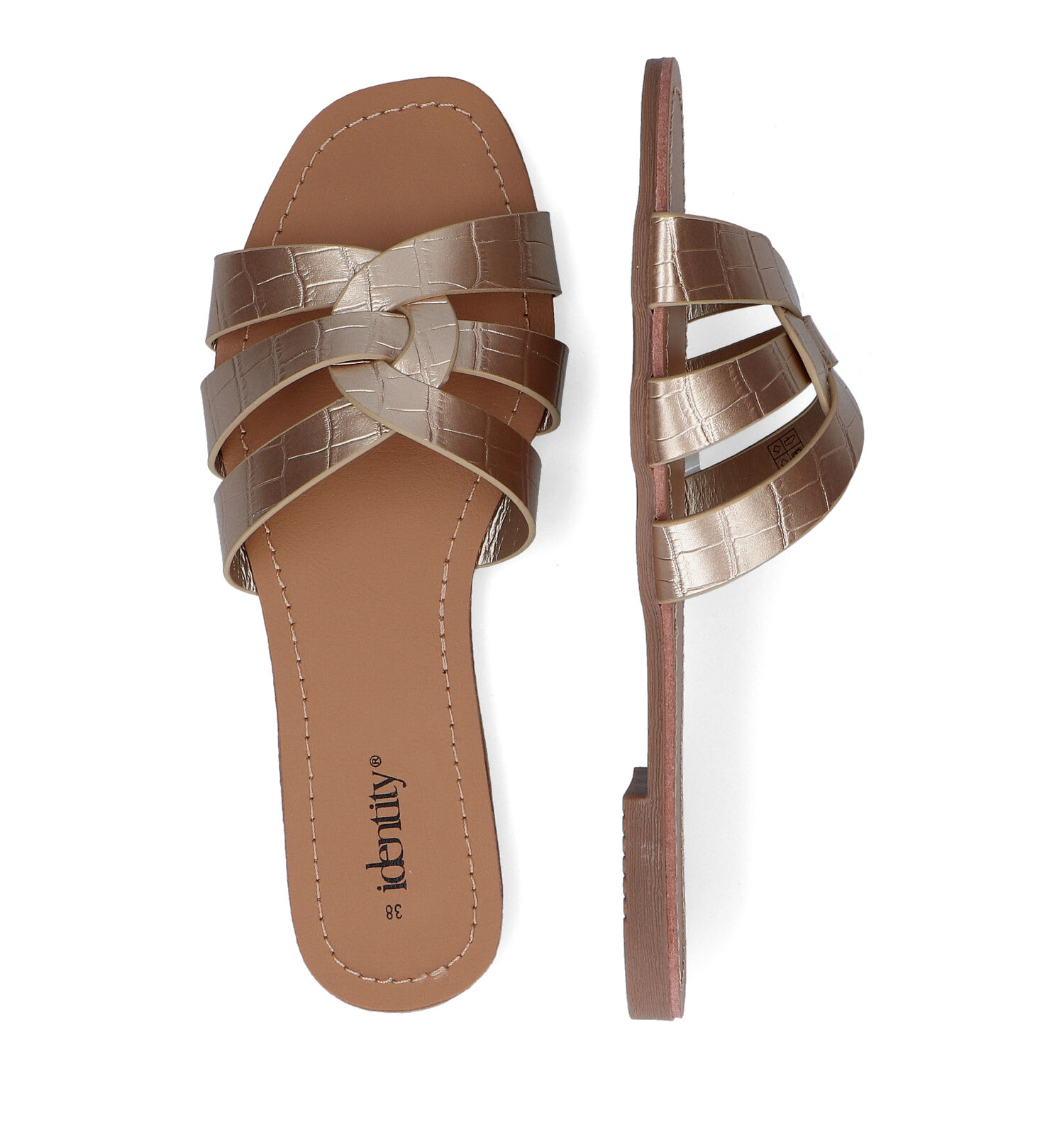 Identity Gouden Slippers | TORFS.BE | Gratis verzend en retour