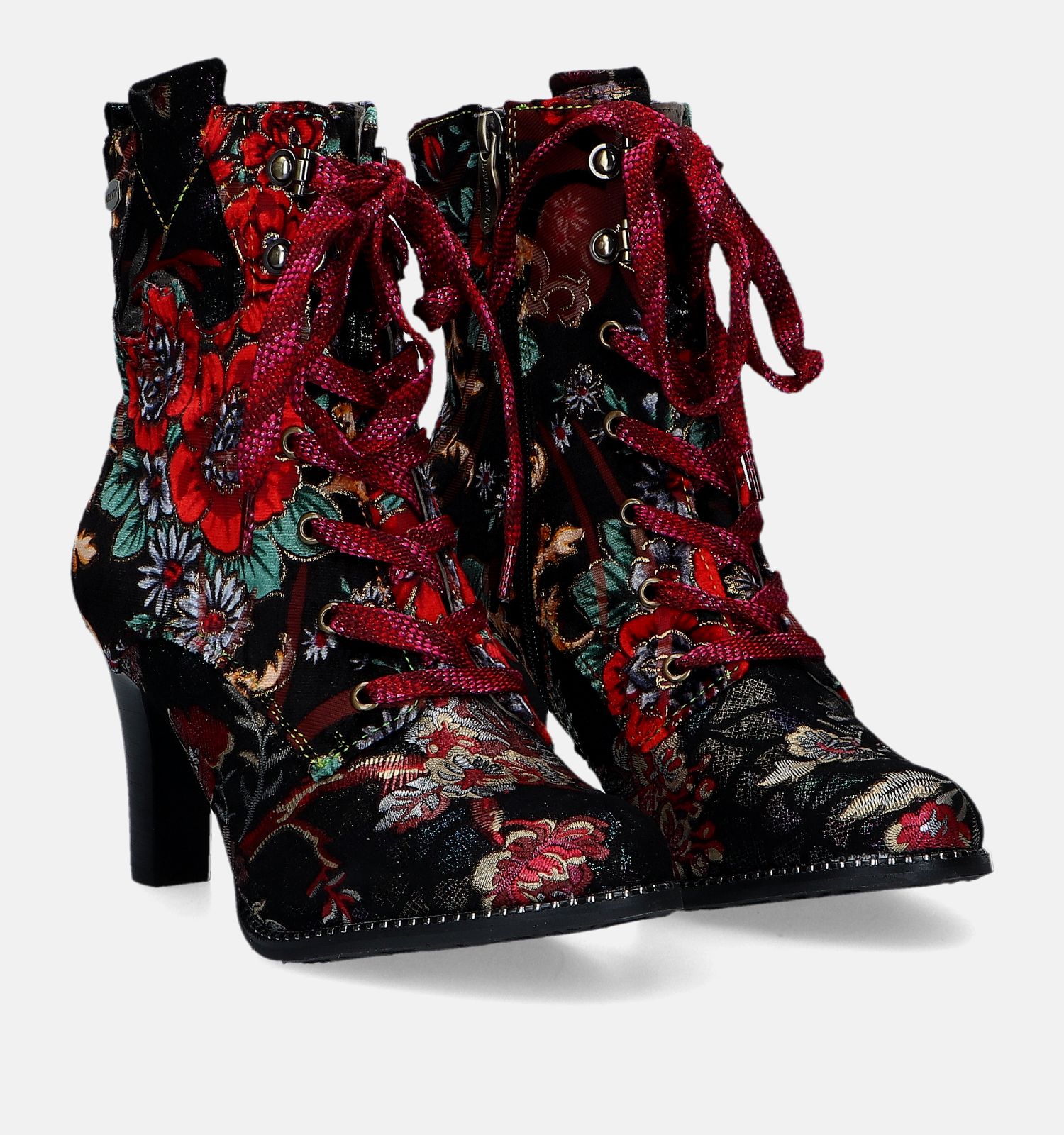 Laura Vita Alcbaneo 141 Rode Enkellaarzen | Dames Enkellaarsjes ...