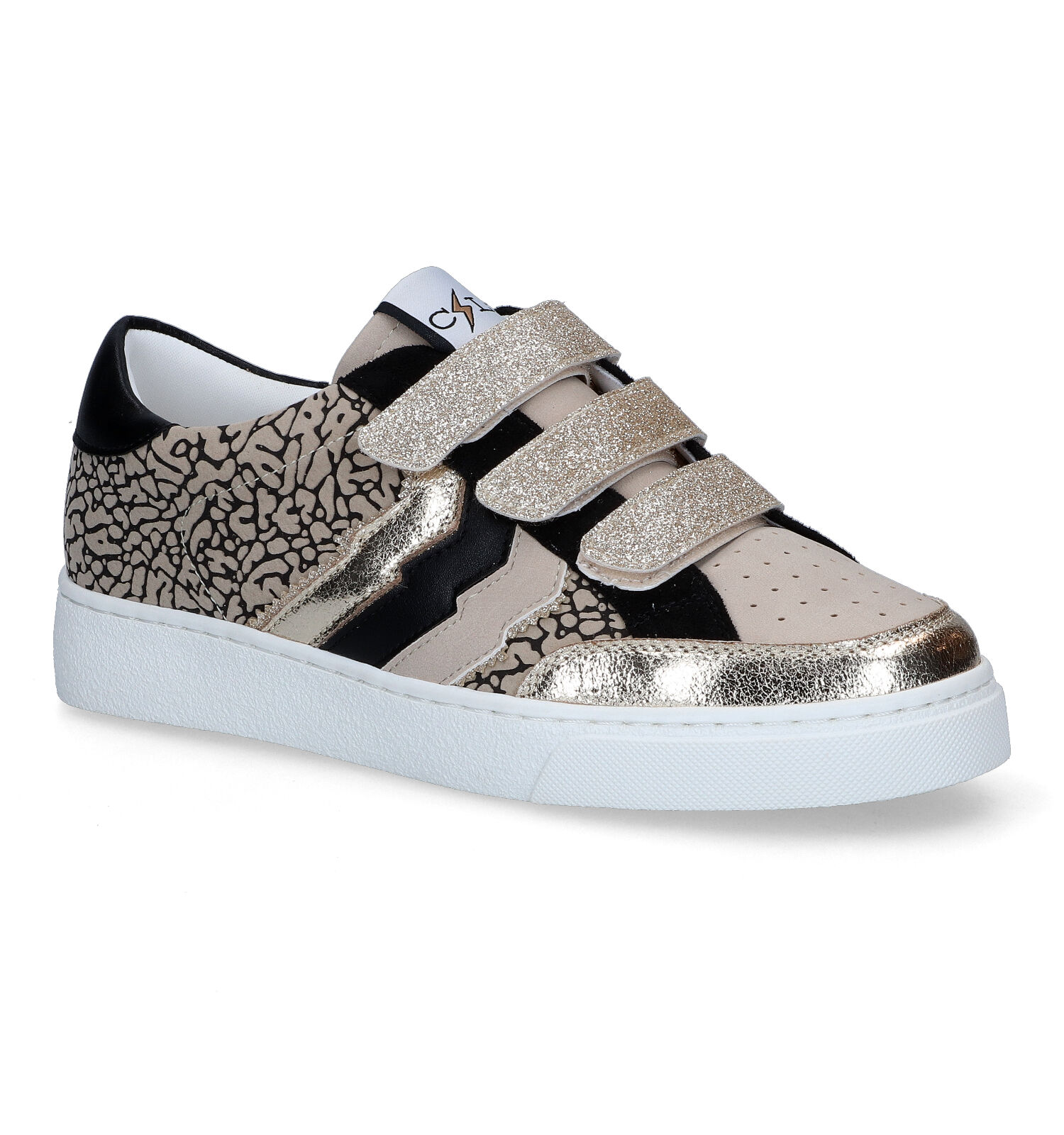 CL11 Beige Velcrosneakers | Dames Sneakers