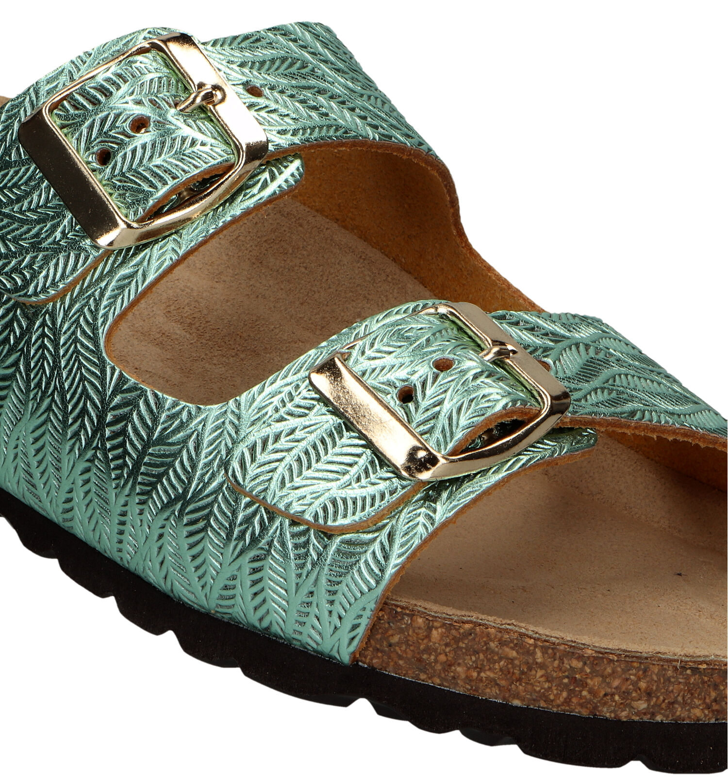 CKS Zoe 3 Groene Slippers | Dames Slippers
