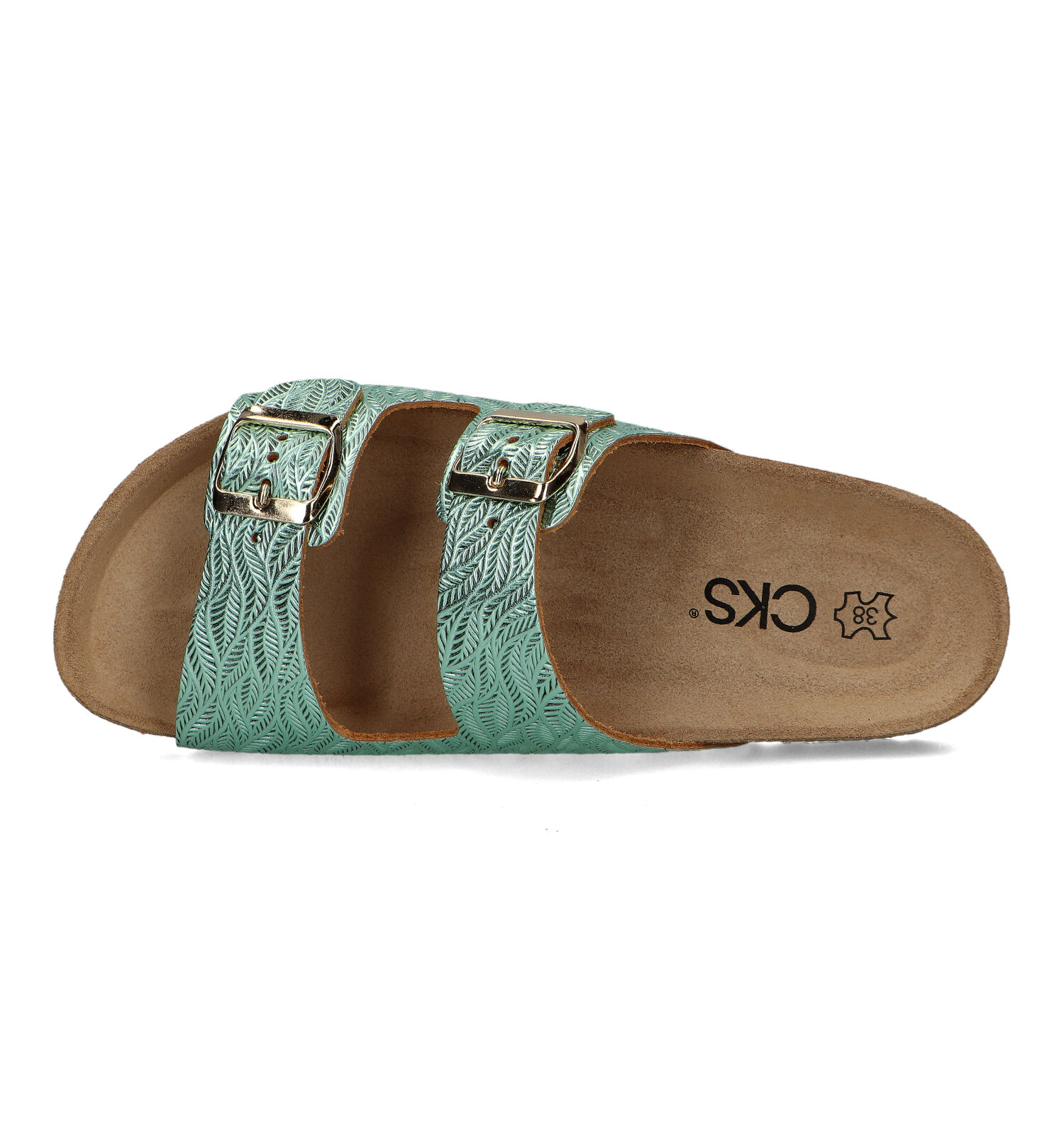 CKS Zoe 3 Groene Slippers | Dames Slippers