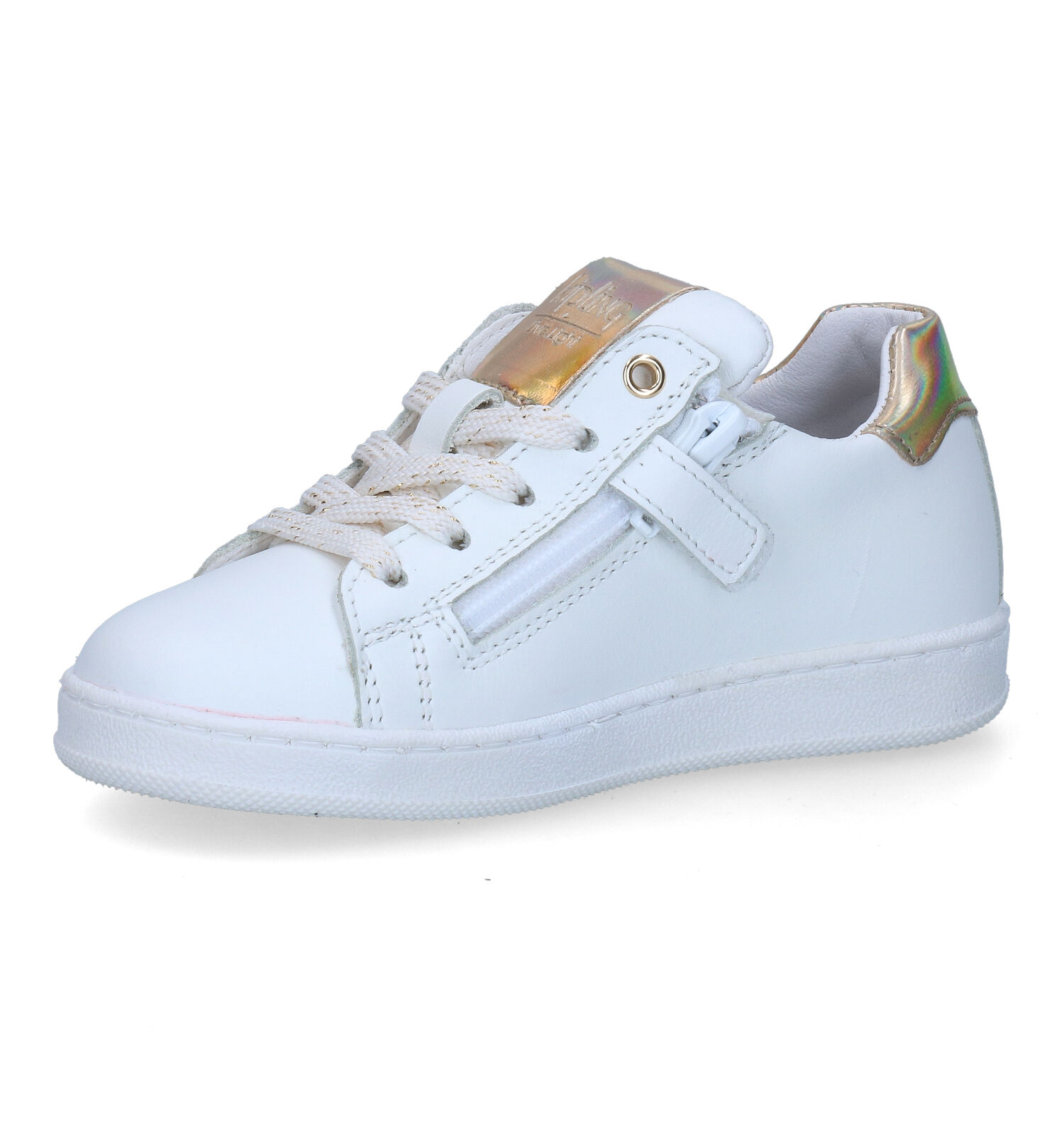 Kipling Holly Witte Veterschoenen | Meisjes Sneakers | Online op TORFS.BE