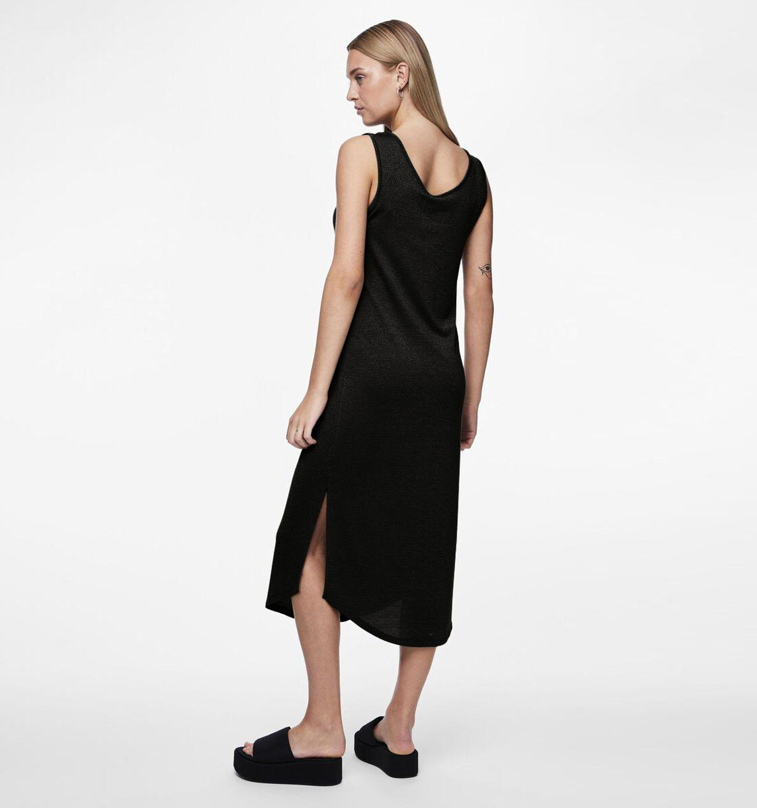 Pieces Billo Zwarte Maxi jurk | Dames Kleedjes | Online op TORFS.BE