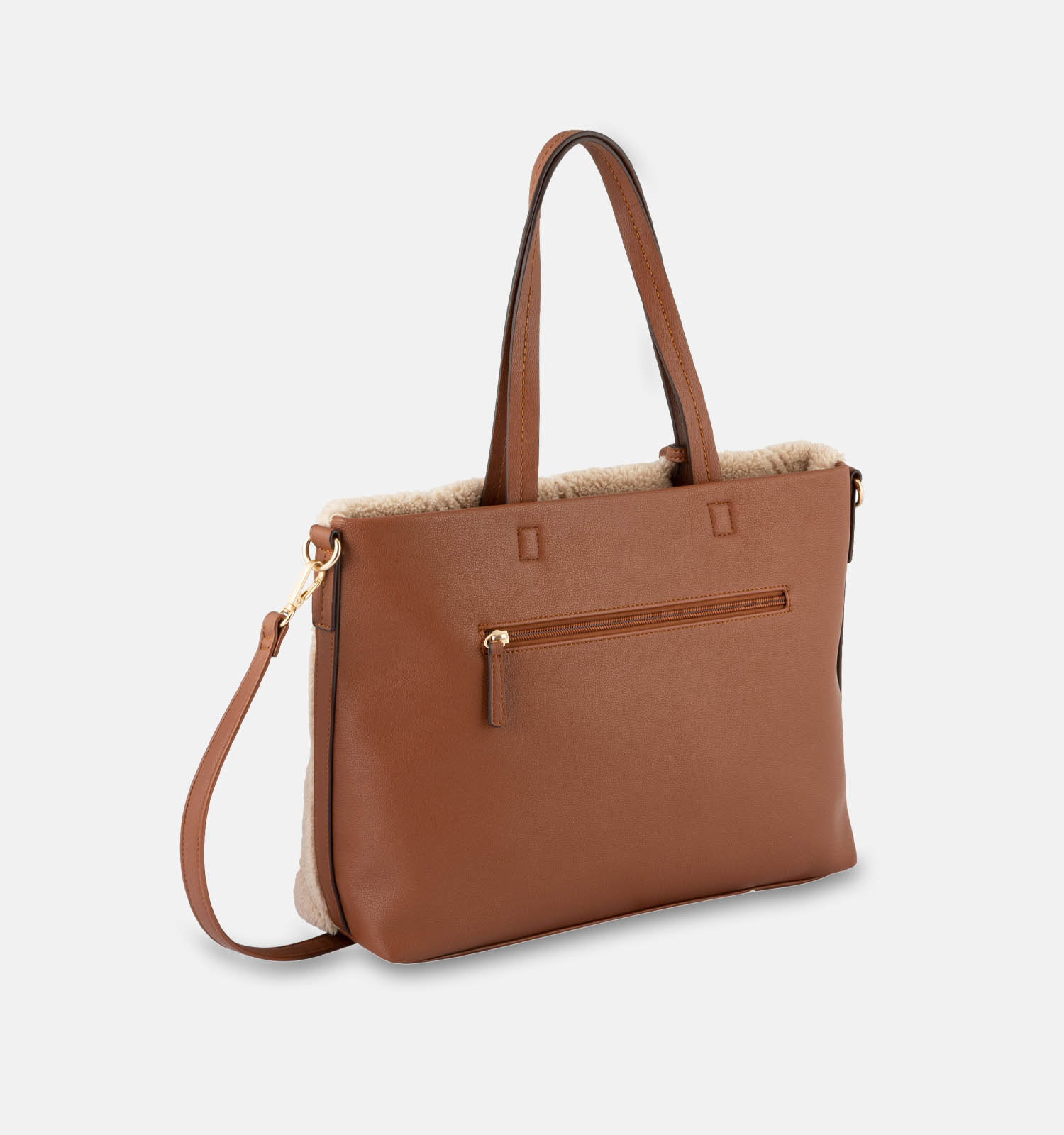 Gabor Donna Cognac Shopper Met Rits | Dames Shoppers