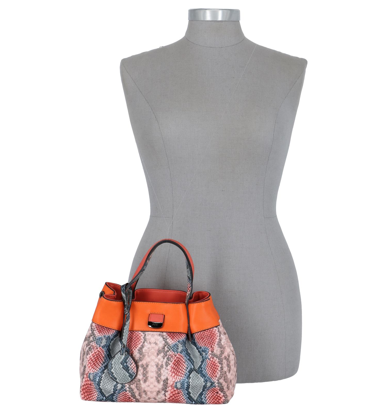 Oranje BOO! Burano Handtas met Slangenprint | Dames Handtassen | Online ...