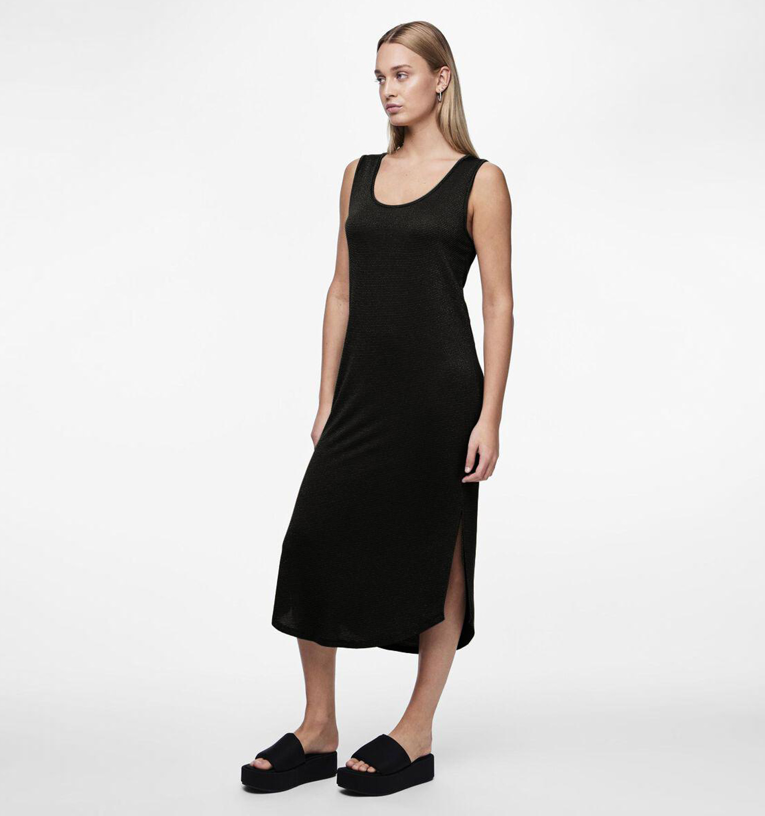 Pieces Billo Zwarte Maxi jurk | Dames Kleedjes | Online op TORFS.BE