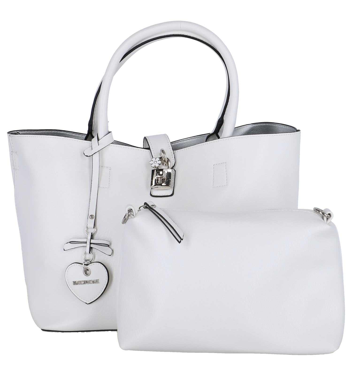 Witte Bag in Bag Handtas Emily & Noah | TORFS.BE | Gratis verzend en retour