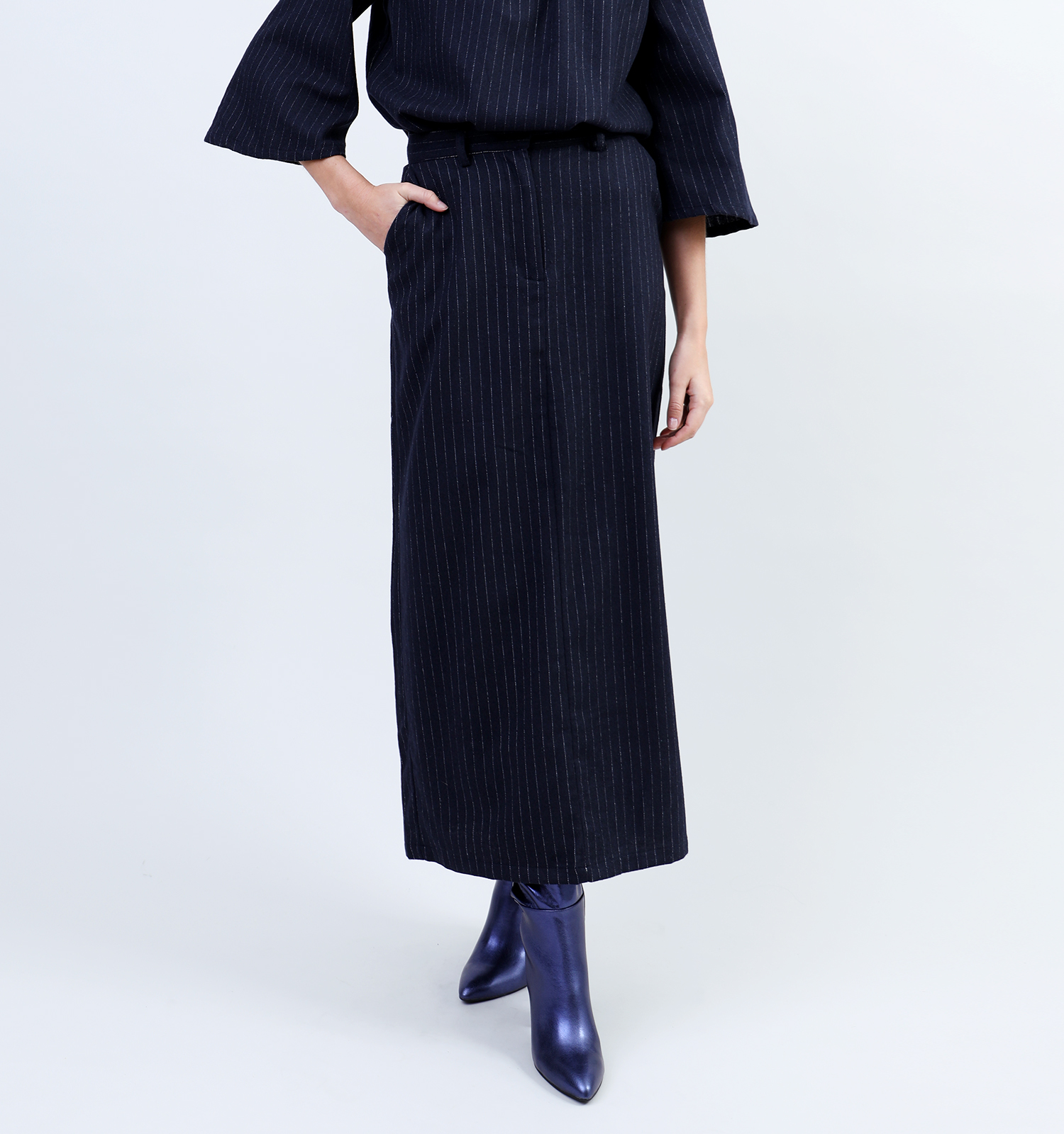 Vila Vicca Blauwe Maxi rok | Dames Rokken