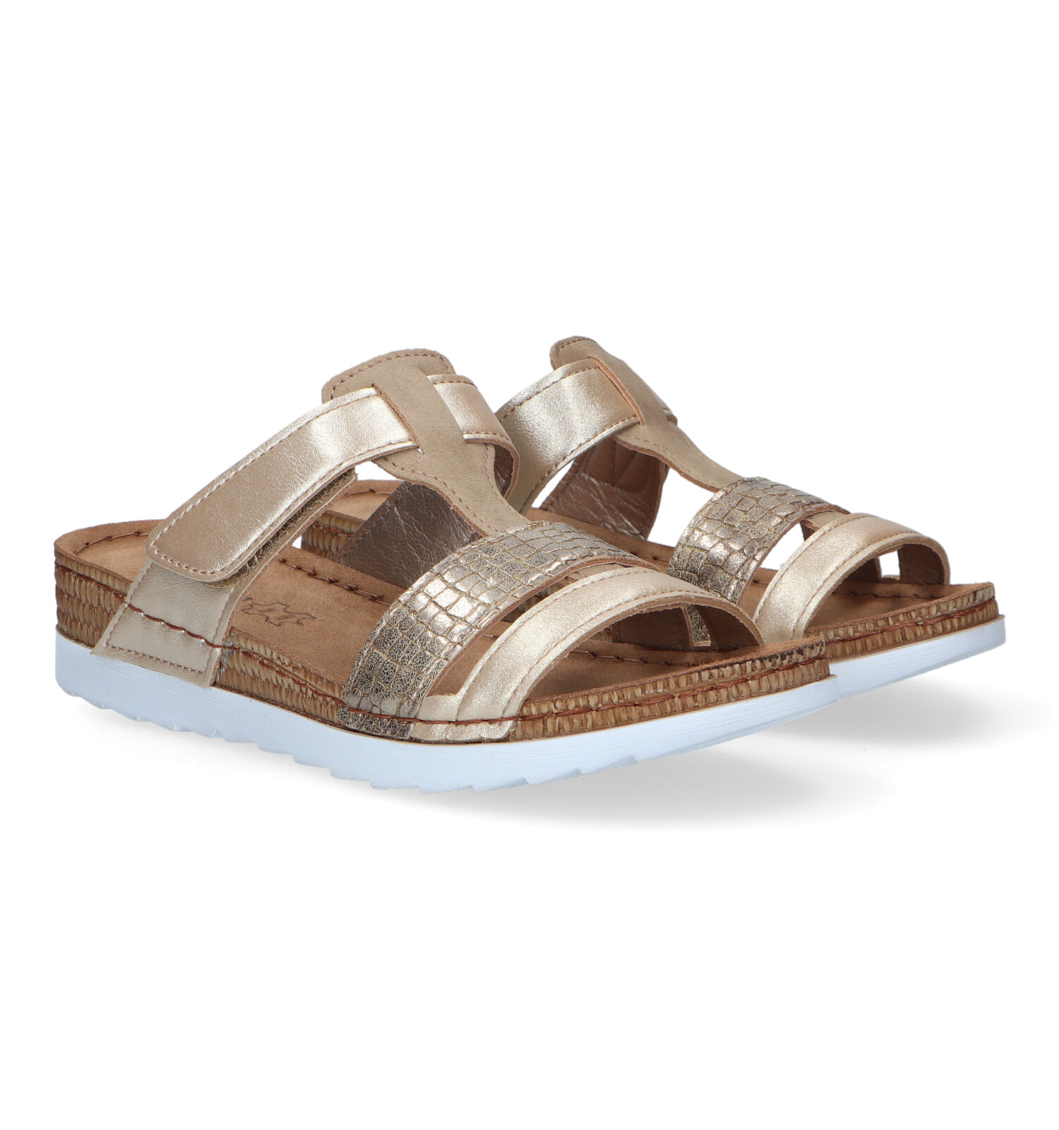 Inblu Gouden Slippers | Dames Slippers | Online op TORFS.BE