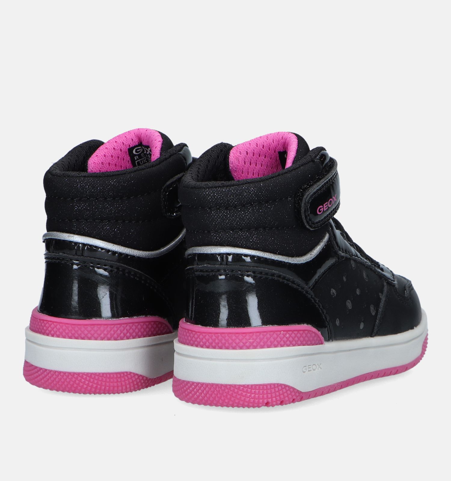 Geox Washiba Zwarte Hoge Sneakers | Meisjes Sneakers | Online op TORFS.BE